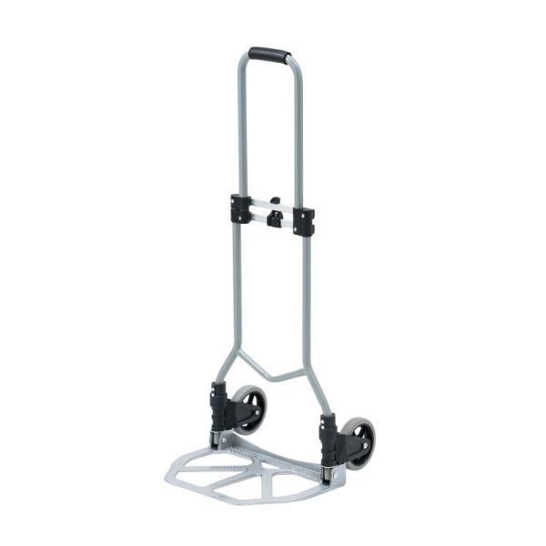 【訳あり新品】※外装パッケージにキズ、汚れがありますが商品は新品です。荷物の運搬に便利な折りたたみキャリー、小回りのきく2輪台車タイプ。安定感のある直径130mmの大型キャスター付き。＜関連キーワード＞爆買 CART-FA5GY 折りたたみ...