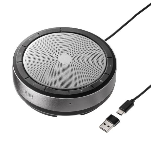 【訳あり新品】※外装パッケージにキズ、汚れがありますが商品は新品です。Bluetoothでも有線（USB）接続でも使えるスピーカーフォンMM-BTMSP6＜関連キーワード＞MM-BTMSP6 スピーカーフォン 有線 無線 Bluetooth...
