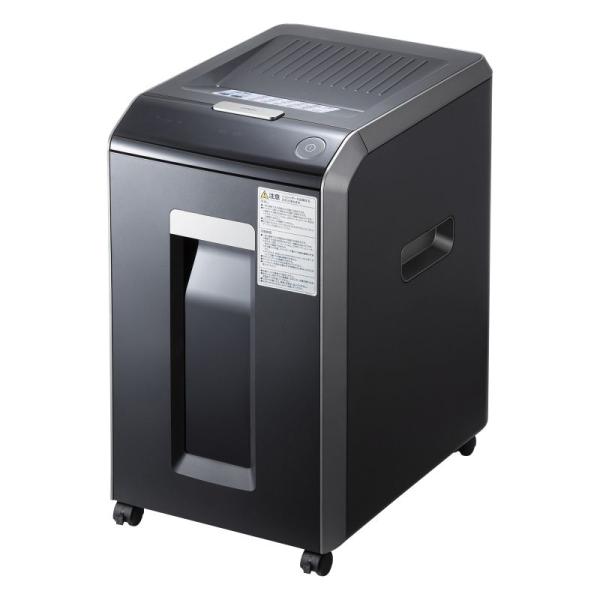 【訳あり新品】※外装パッケージにキズ、汚れがありますが商品は新品です。最大200枚のA4用紙をセットするだけで自動細断できるオートフィードシュレッダー。60分連続細断が可能で、多くの書類を1度に細断できる。最大10枚の手差し細断も30分間連...