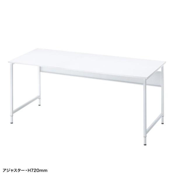 【訳あり新品】※外装パッケージにキズ、汚れがありますが商品は新品です。オフィス環境の変化に対応するフレキシブルデスク。幅1600mm・ホワイト。SH-FX1670W。サンワサプライ＜関連キーワード＞パソコン オフィスデスク シンプルデスク ...
