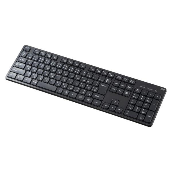 【訳あり新品】※外装パッケージにキズ、汚れがありますが商品は新品です。キー入力が静かな静音キーボード。2.4GHzワイヤレス・テンキーあり。＜関連キーワード＞SKB-WL37BK ワイヤレス 静音キーボード 2.4GHzワイヤレス USB ...