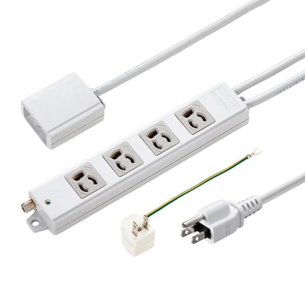 【訳あり新品】※外装パッケージにキズ、汚れがありますが商品は新品です。手元スイッチ付き3P抜け止め4個口5m仕様電源タップ。マグネット付き。▼詳しい情報は下記をご覧ください。