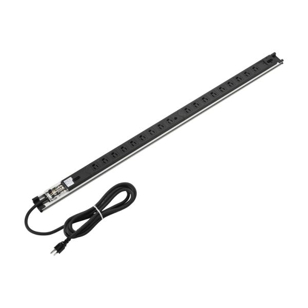 【訳あり新品】※外装パッケージにキズ、汚れがありますが商品は新品です。3つの取り付け方法で、19インチサーバーラックへ簡単取り付け可能なサーバーラック用コンセントバー。15A・18個口。＜関連キーワード＞電源タップ サーバーラック 15A ...