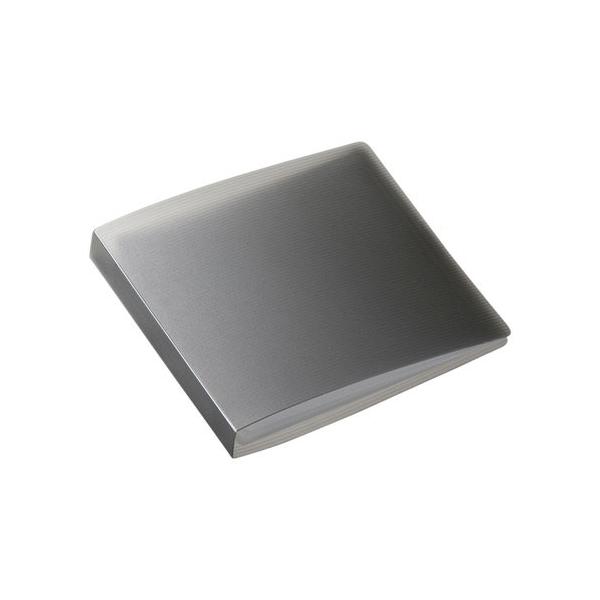 持ち運びに最適なDVD・CD収納ファイルケース。12枚収納でき、便利なインデックス付き。ブラック。