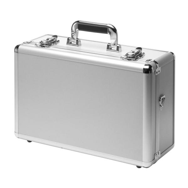 ワイヤレスガイドシステム（MM-WGS6/400-HSGS002）本体や充電器を収納できるアルミケース。＜関連キーワード＞ワイヤレスガイドシステム収納ケース MM-WGS6 EZ4-HSGS002 キャリングケース アルミケース 鍵付 ショ...