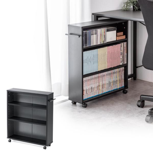 【アウトレット理由】※パッケージ不良（開封・潰れ・汚れなど）キャスター付きで出し入れ簡単。押し入れやクローゼットに収納できるラック。＜関連キーワード＞すきま収納ラック 3段 スリム キャスター 本棚▼詳しい情報は下記をご覧ください。