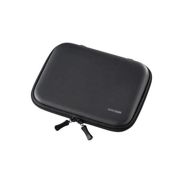 【アウトレット理由】※パッケージ不良（開封・破損・汚れなど）イヤホン・タッチペンをすっきり収納できるセミハード電子辞書ケース。ブラック。