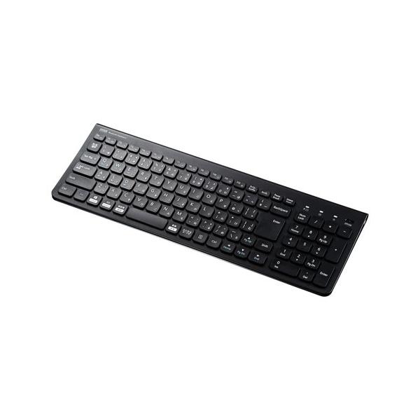 無駄を省いた薄型＆コンパクトなパンタグラフ式Bluetoothキーボード。テンキー付き。ブラック。最大3台機器を登録できるマルチペアリング機能搭載※iPhone 15・15Plus対応※iOSに接続時はかな入力に対応していません。<関...
