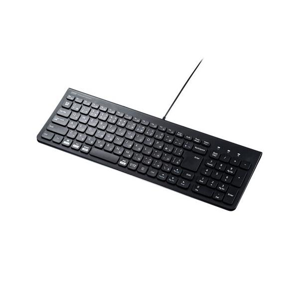 無駄を省いた薄型＆コンパクトなパンタグラフ式キーボード。テンキー付き。ブラック。※こちらの商品は有線です。仕様ちがいのBluetooth、ワイヤレス・USB A、ワイヤレス・Type-Cは別ページからご購入いただけます。▼詳しい情報は下記を...