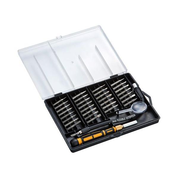 ドライバーが届きにくい場所にあるネジを締めるフレキシブルシャフト付きドライバーセット。▼詳しい情報は下記をご覧ください。