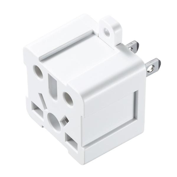 1台で7種類のプラグ形状に変換できるマルチ海外電源変換アダプタ。13A仕様。