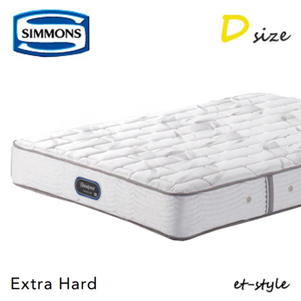 シモンズ【プレミアム/エクストラハード/Dサイズ/AA21231】になります。6.5インチポケットコイル(線径2.1mm)を使用しています。硬めの感触をお好みの方のために開発されたハードタイプのマットレスです。身体が沈み込まないので寝返りが...
