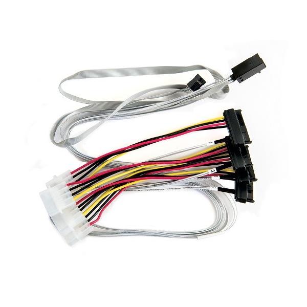 MICROCHIP (Adaptec) 高解像度(HD)SASケーブル  ACK-I-HDmSAS-4SAS-SB-.8M / 2280100-R