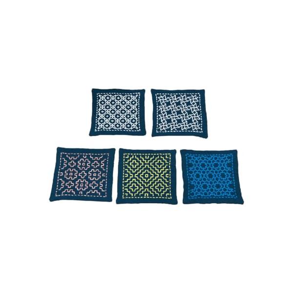 伝統的藍/出来上がり寸法 : 縦10×横10cm/SK-331・Color:藍・パッケージ個数:1・出来上がり寸法:各約縦10cm×横10cm