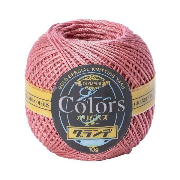 COL.119ライトストロベリー/Pack of 1/119・Size:Pack of 1・素材:綿100%・使用針:レース針0号~かぎ針2/0号・仕立:約10ｇ約44m・滑りがよく編みやすい、シルクのような光沢があり最高級エジプト綿を使用...