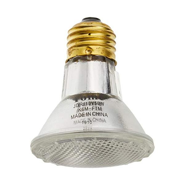 電球色/D64mm×H82mm/JDR110V50W/K6M-FTM・Size:D64mm×H82mm・パッケージ個数:1・6.4×7.8ｃｍ・ＡＣ１００Ｖ　50Ｗ　口金Ｅ２６　電球　ビーム角35度　ＰＡＲ２０・本体重量(kg):