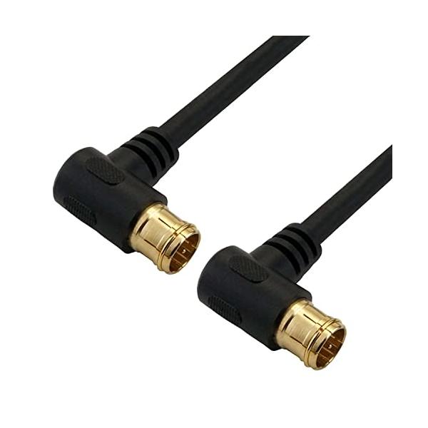 ブラック(L字差込式-L字差込式)/2m/AC20-635BK・Size:2mColor:ブラック(L字差込式-L字差込式)・パッケージ個数:1・●ケーブル規格：S-4C-FB ●コネクタ規格：F型・●コネクタ形状：L字差込式-L字差込式（...