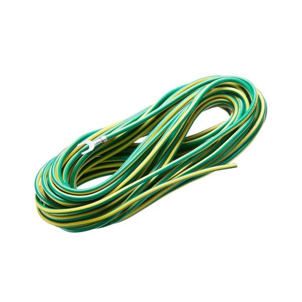 グリーン/10m/KB-DE10・Size:10m・パッケージ個数:1・【ケーブル種類】:VSF 1.25mm2・【導体外径】:1.5mm・【被覆厚】:0.8mm・【仕上外径】:3.1mm・商品の対応・詳細についてはサンワサプライホームペー...