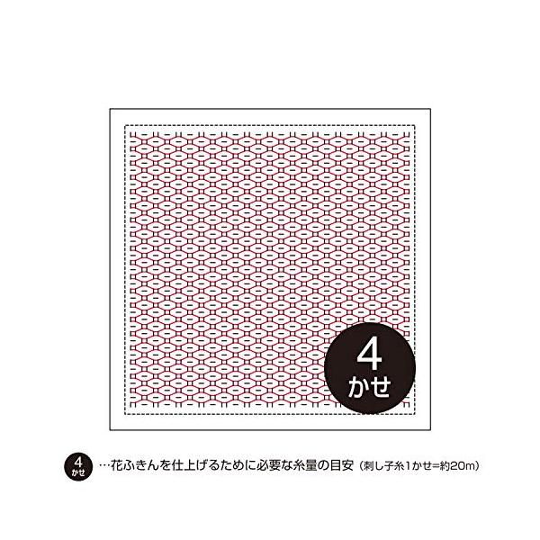 花柄H1068/-/H1068・出来上がり寸法：約縦34cmx横34cm・内容：晒木綿 、作り方説明書・備考：図案は布にプリント済み。（糸を刺す部分のみ）仕立て済みではありません。