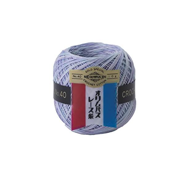 単品水色系 Col.M12/-/OLY-10G-M12・パッケージ個数:1・素材:綿100%・対応の針:レース針6~8号・サイズ:約89m・最高級エジプト綿使用。繊細で美しい作品をおつくりになりたい方に最適なレース糸。・本体サイズ :10g