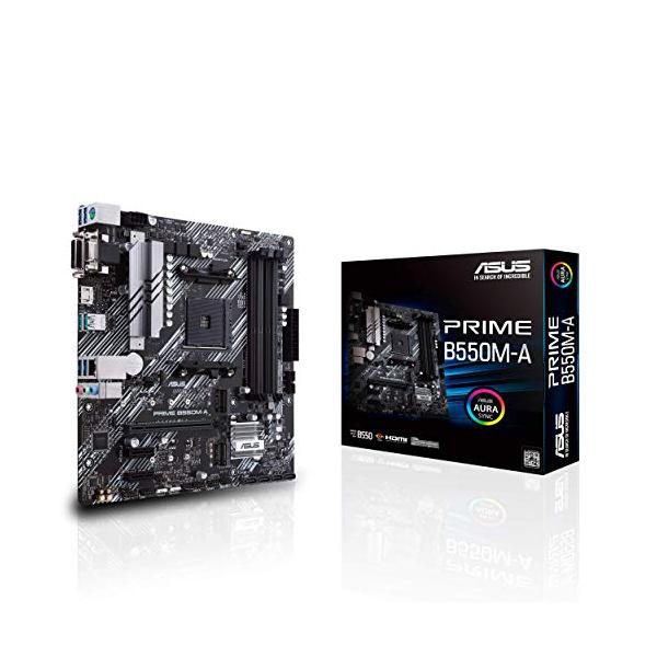 -/-/PRIME B550M-A・PatternName:単品・パッケージ個数:1・【チップセット/ソケット/規格】AMD B550 / AM4 Socket/ MicroATX 【 OS 】 Windows 10 64-bit・【CPU...