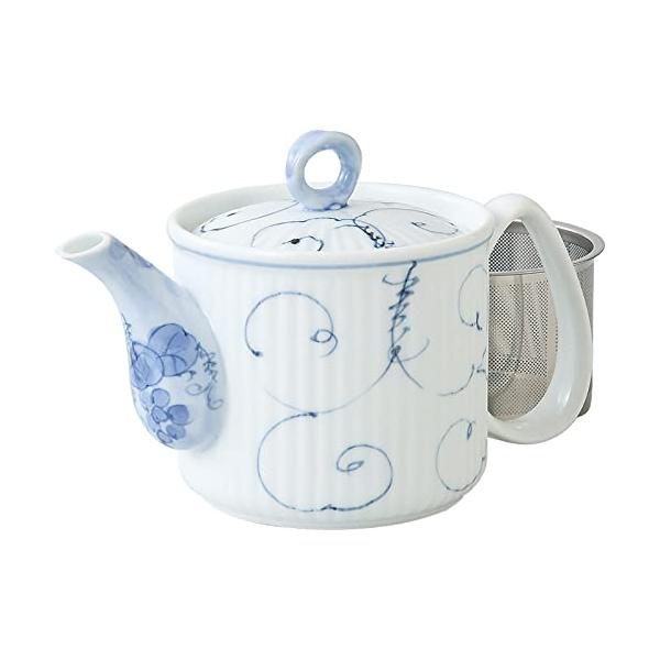 和食器ホワイト/ポット/φ9×H10.5cm 茶こし/φ7×H5cm/F23-60190・PatternName:01.SSポット(小)・パッケージ個数:1・容量:350.0 milliliters・サイズ:ポット/φ9×H10.5cm 茶...