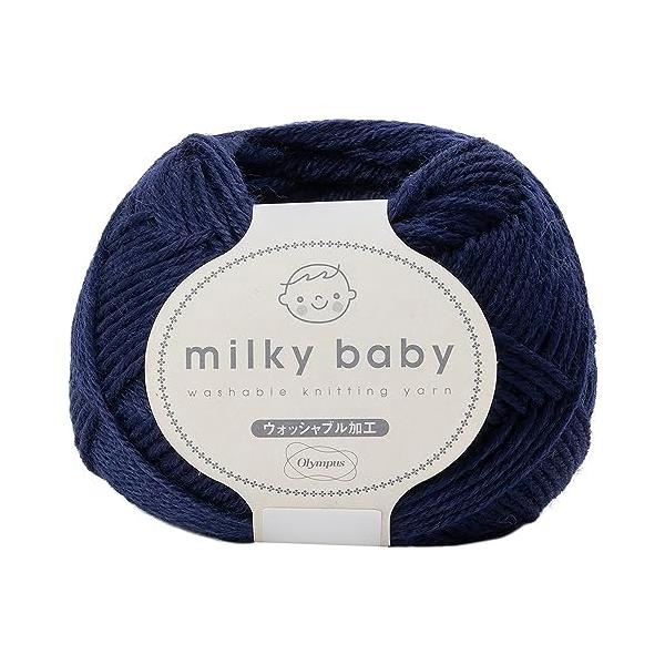 ネイビー系/約114m/25・Size:約114m・仕立:40g(約114m)・構成:ウール60%、アクリル40%・使用針:棒針4〜6号、かぎ針5/0〜6/0号
