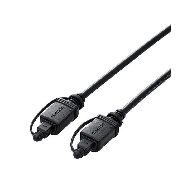 ブラック/2ｍ/DH-OPT20BK・Size:2ｍ・パッケージ個数:1・テレビ、AVアンプなど光デジタルによるオーディオ出力を持つ機器を、サウンドバー、HDD機器、DVD機器など光デジタル入力を持つ機器へ接続するための光デジタルオーディオ...