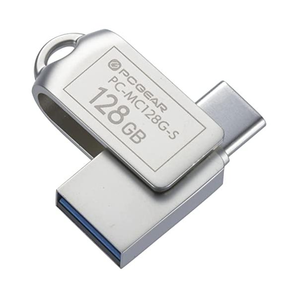 -/128GB/PC-MC128G-S・Size:128GB・パッケージ個数:1・【 特 長 】● 次世代USB規格「Type-C」と従来規格「Type-A」の両コネクターを搭載● USB3.2Gen1（USB3.1Gen1/USB3.0）...