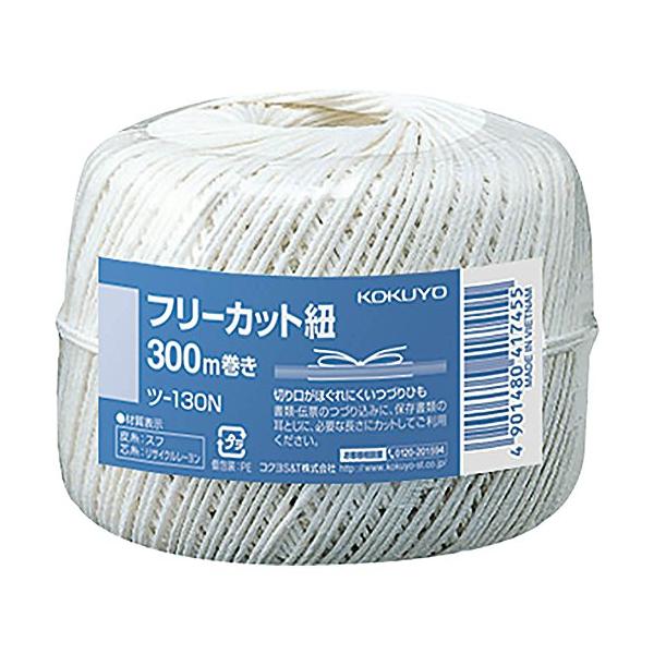 事務用-/直径85mm、長さ300m/4901480417455・パッケージ個数:1・【寸法】108×108×85mm・【巻き長さ】 300m・【材質】 皮糸/スフ糸、芯糸/リサイクルレーヨン・【仕様】 樹脂コーティング
