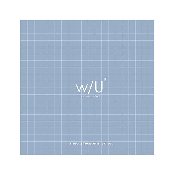 スクエアパウダーブルー/130mm x 100mm/WU-FSTN-S-B・Color:パウダーブルーStyle:スクエア・パッケージ個数:1・本体サイズ:ヨコ98xタテ98x厚み3mm・本体重量:00g・本文:30枚/5mm方眼罫・材質:...