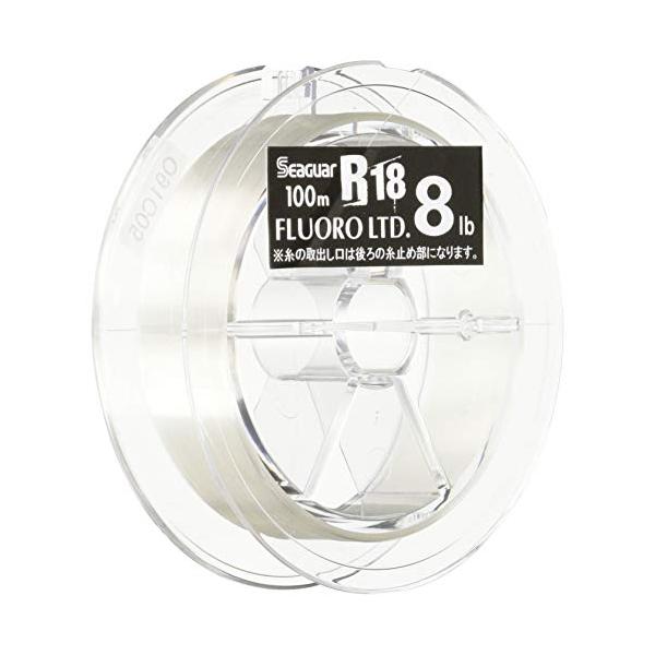 100mクリア/8lb/R18FLB-8・Color:クリアSize:8lb・パッケージ個数:1・素材: フロロカーボン・号数:(2号) / 全長:100m / 強度:8lb / カラー:クリア・主な対象魚: ブラックバス
