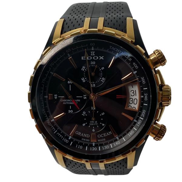 ■商品情報【管理番号】120125-4【ブランド】EDOX/エドックス【アイテム】腕時計【対象】メンズ【カラー】ブラック / ゴールド【素材】ステンレス【サイズ】ケース：約45mm x 45mm腕周り：約21cm【仕様】ムーブメント：自動巻...