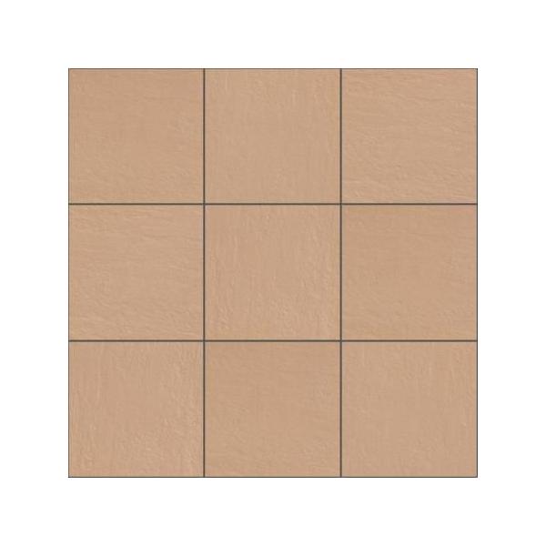 やわらかなライムストーンの質感を持ち、床タイル定番形状を揃えたパターン張りも可能なお値打ち感のある床タイルです。