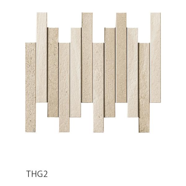 砂岩の優雅な流れ模様にライムストーンの粒状の柄を融合させ、石の質感を美しく表現しています。厚み差と陰影感が空間に広がりと奥行きをもたらし、ニッチや玄関などのアクセント使いとしても壁面を立体的に彩ります。照明効果により表情を際立させ、深い陰影...