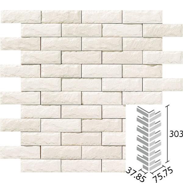 石ハツリ面のモザイクで美しい陰影を表現します。リビングなどのアクセントにおすすめです。※※ 北海道・沖縄への発送不可 ※※