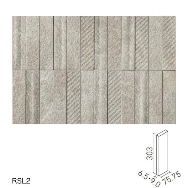 職人の手業を感じさせる深いリブと石の割り肌の質感を再現した3種のレリーフが織りなす陰影が大きな存在感を放ち、玄関やニッチなどの小面積の壁面をより印象深く仕上げます。モダンで洗練されたインテリアに溶け込む力強いスレートの質感が空間に自然の豊か...