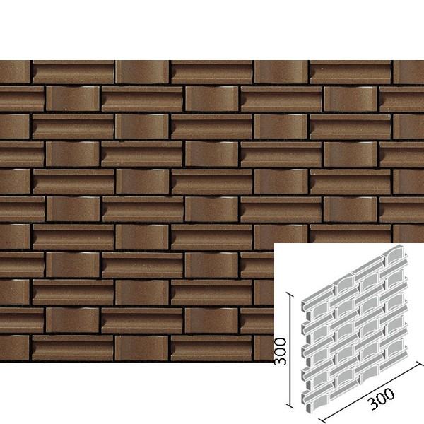 タイルピースが織り成す「光」と「影」のハーモニー。タイルならではの壁面を奏でます。