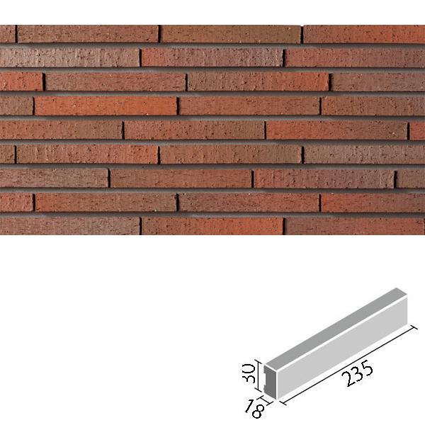 焼きもので彩られた堂々とした空間、土ものの世界を感じさせてくれるタイルです。