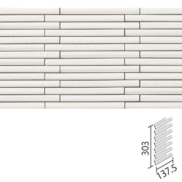 テーパーを取った割肌が織り成す、他にはない陰影感が大変印象的な外装壁タイルです。