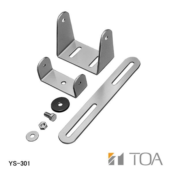 ■概　要コラムスピーカを屋外や体育館の壁などに取付けるための金具です。取付面とスピーカの角度を調節することができます。■仕　様仕上：圧延鋼板　メタリックグレー適合機種：TZ-105，TZ-205，TZ-301角度調節範囲：TZ-105：0°...