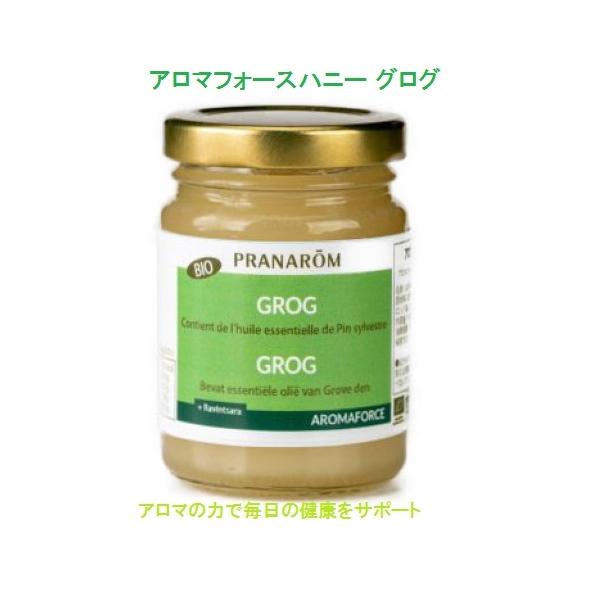 プラナロム アロマフォースハニー・グログ 140g (精油入りハチミツ)オーガニック はちみつ pranaromプラナロム アロマフォースハニー・グログ 【特徴】アロマの力で毎日の健康をサポート【製造】（ブランド） プラナロム社【分類】 食...