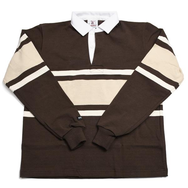 バーバリアンの定番素材である12ozへヴィーウェイトコットンを贅沢に使用し、「メイド イン カナダ」にこだわった高品質のラグビーシャツです。より日本人の体型に合うようにサイズ変更され、すっきりした印象は保ちつつ以前より身幅にゆとりを持たせた...