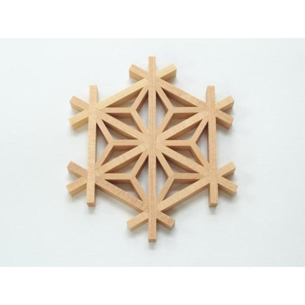 建具屋さんの組子コースター使用している木材には、障子などに使用されている［スプルス材］を使用伝統的な組子細工の技術を手軽に日常生活で楽しめますおもてなしの席で重宝する一品ですのでプレゼントや贈り物に最適です。※【送料無料】6個までメール便に...