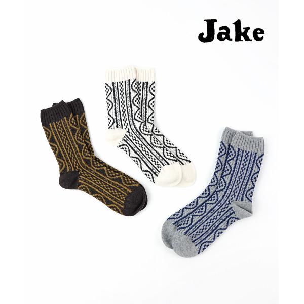 【実寸】F(メンズフリー)(履口〜踵まで21cm、踵〜つま先まで23cm)【素材】ウール49%、綿30%、ナイロン19%、その他2%【重さ】両足 約70g【生産国】Japan 靴下 くつ下 ソックス 男性用 厚手 中厚手 クルー丈 ウール混...