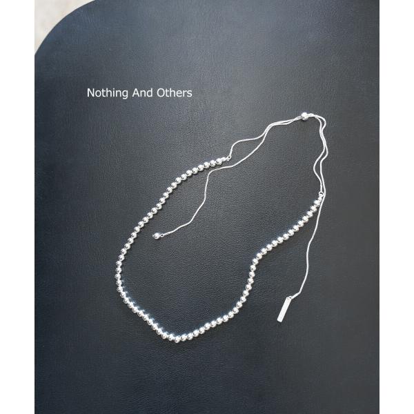 【実寸】F(フリー)(最短40.5cm、最長89cm、ボール直径約0.5cm)【素材】真鍮、Silver925プレーティング【重さ】約20g【特徴】巾着付き【生産国】China【注意点】※シルバー925プレーティング 銀製品同様、時間が経つ...