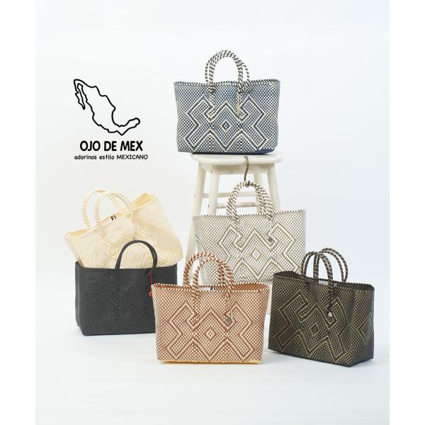 【実寸】F(フリー)(縦23cm×横32cm×マチ13cm、ハンドル33cm) ※ハンドメイドのためサイズ感には個体差がございます。【素材】本体:ポリ塩化ビニール、付属:ナイロン・合金【重さ】400g【裏地】なし【生産国】Mexico【注意...