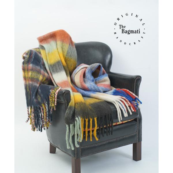 【実寸】F(フリー)(全長212cm×幅43cm、内フリンジ約16cm×2)【素材】アクリル64%、毛21%、ナイロン15%【重さ】230g【生産国】India【着用モデル】身長：160cm洋服のサイズ：S〜M(Sより)ボトムサイズ：S〜M...