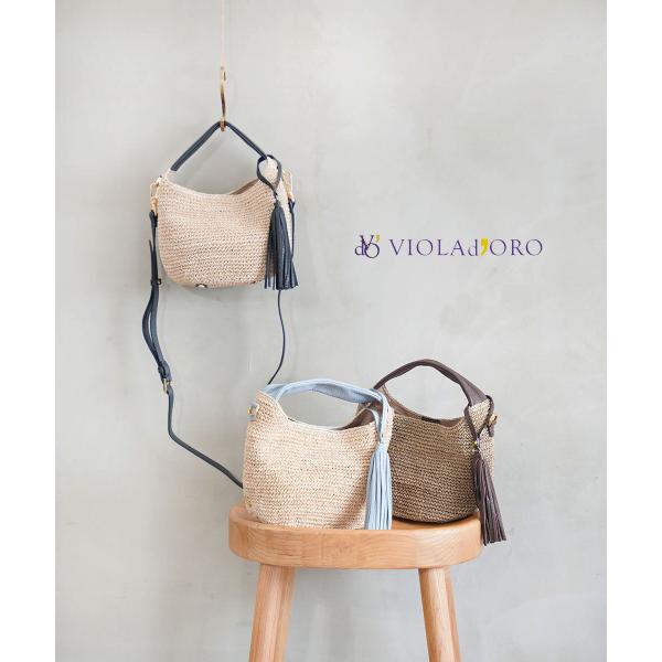 【実寸】F(フリー)(縦17cm×横23cm×マチ11cm、ハンドル21cm、ショルダー101〜130cm)【素材】アバカ×牛革(Italian leather)【重さ】520g【裏地】あり【特徴】内側：ファスナーポケット×1、オープンミニ...