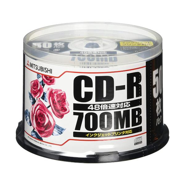 ●メディアタイプ : CD-R●記憶容量 : 700MB●入数 : 50枚●最大対応速度（書込） : 48.00倍速●個別梱包形態 : なし●フォーマット/規格 : PCデータ用●カラー : ホワイト●プリンタブル : 対応